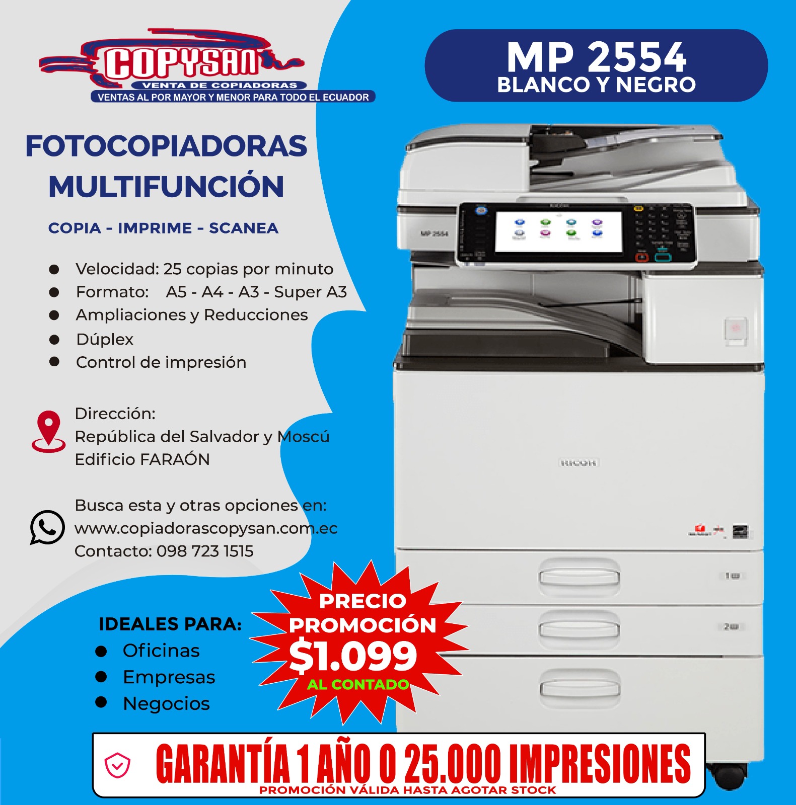 RICOH MP 2554 | Copiadoras Copysan