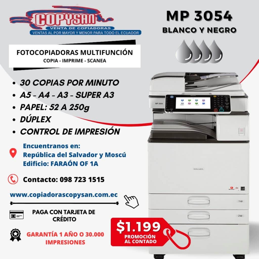 RICOH MP 3054 | Copiadoras Copysan