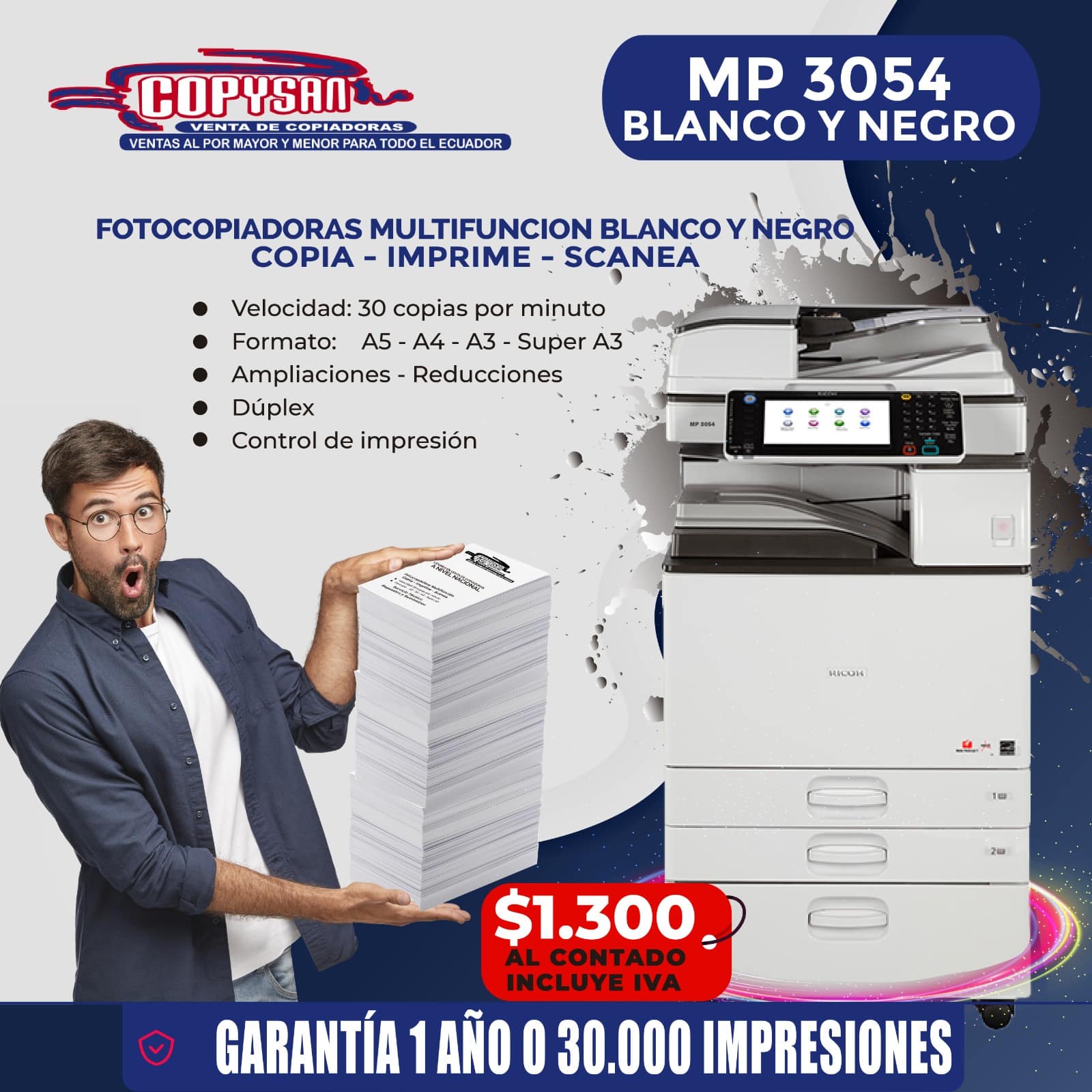 RICOH MP 3054 | Copiadoras Copysan