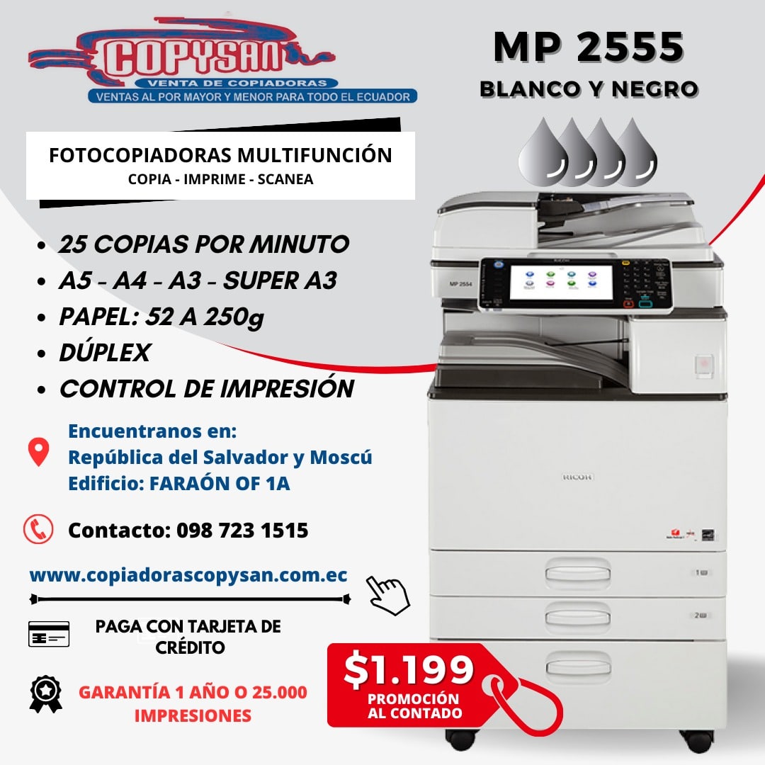 RICOH MP 2555 | Copiadoras Copysan